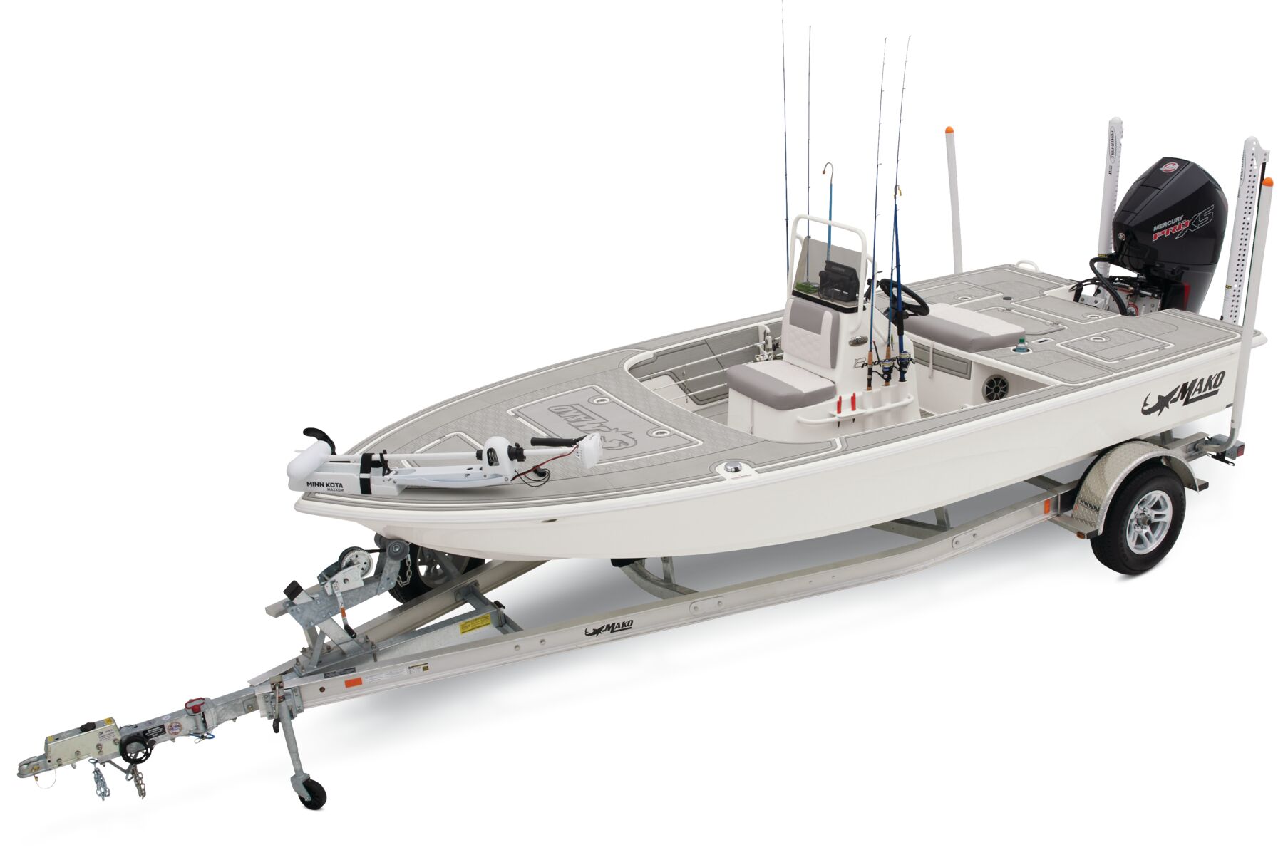 2026 MAKO 18 PRO SKIFF w/ 90 ELPT FourStroke Command Thrust Mercury ...